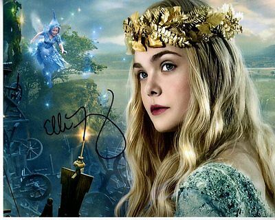 ELLE FANNING Signed Autographed MALEFICENT AURORA Photo | Autographia