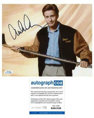 Emilio Estevez "The Mighty Ducks" AUTOGRAPH Signed 8x10 Photo ACOA ...