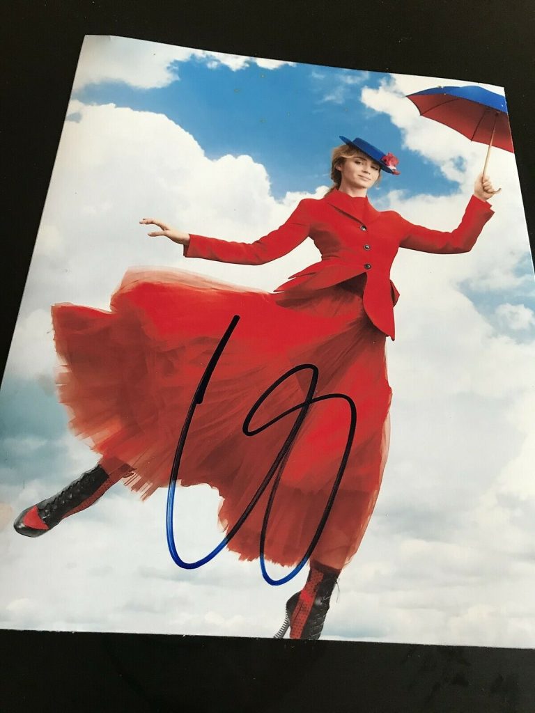 EMILY BLUNT SIGNED AUTOGRAPH 8x10 PHOTO MARY POPPINS VOGUE IN PERSON ...