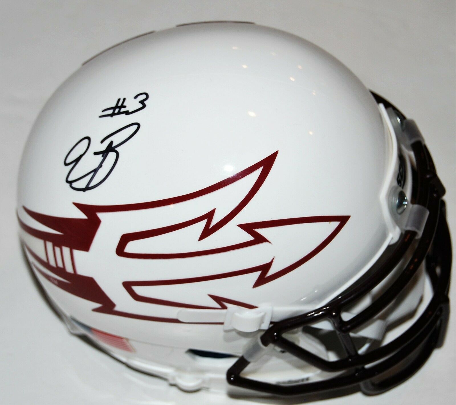 ENO BENJAMIN signed (ARIZONA STATE SUN DEVILS) Mini football helmet W ...