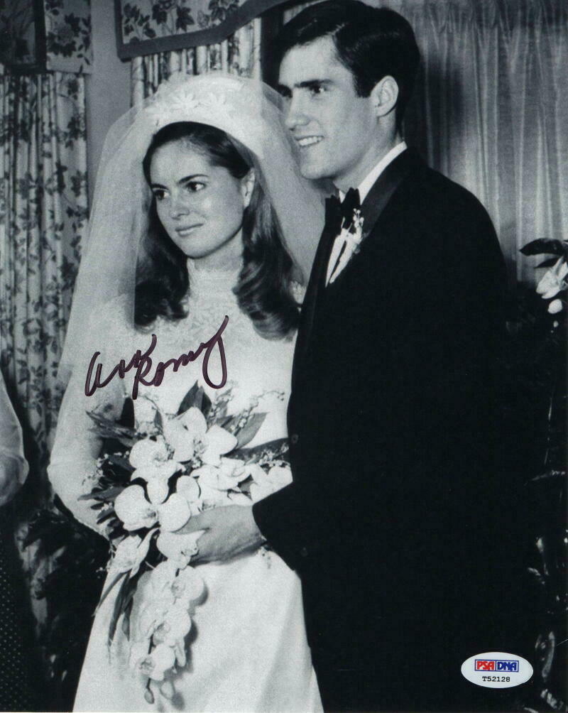 FIRST LADY ANN ROMNEY SIGNED AUTOGRAPH 8X10 PHOTO - WEDDING DAY TO MITT ...