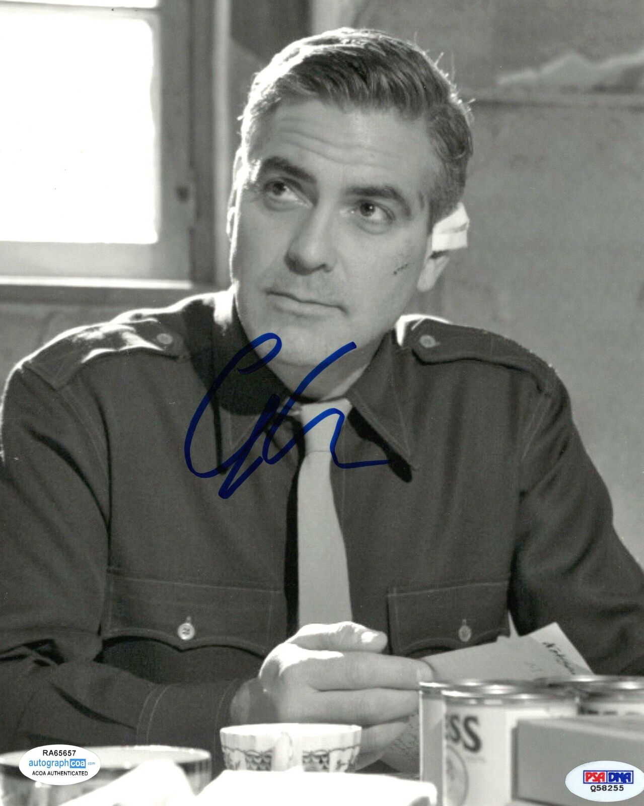 George Clooney Autograph 8x10 Photo Men Who Stare At Goats PSA ...