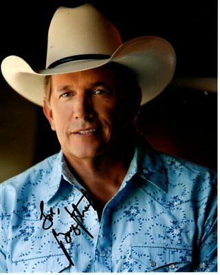 GEORGE STRAIT Signed Photo w/ Hologram COA | Autographia