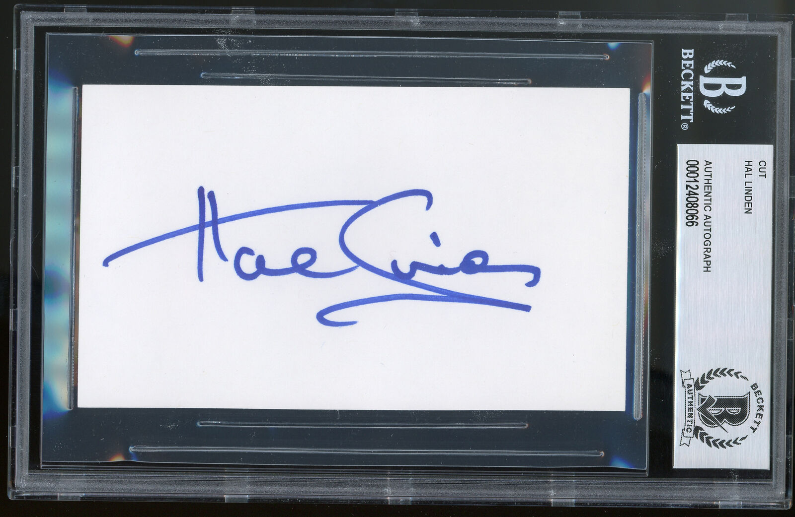 Hal Linden Barney Miller Authentic Signed 3x5 Cut Signature Autographed ...