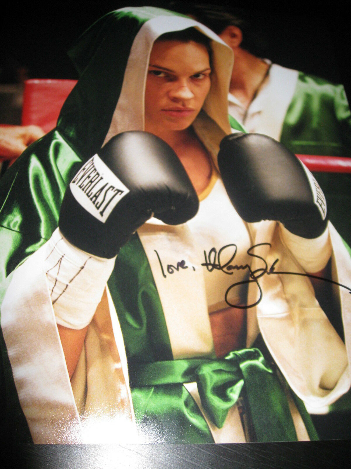 HILARY SWANK SIGNED AUTOGRAPH 11x14 PHOTO MILLION DOLLAR BABY PROMO IN ...