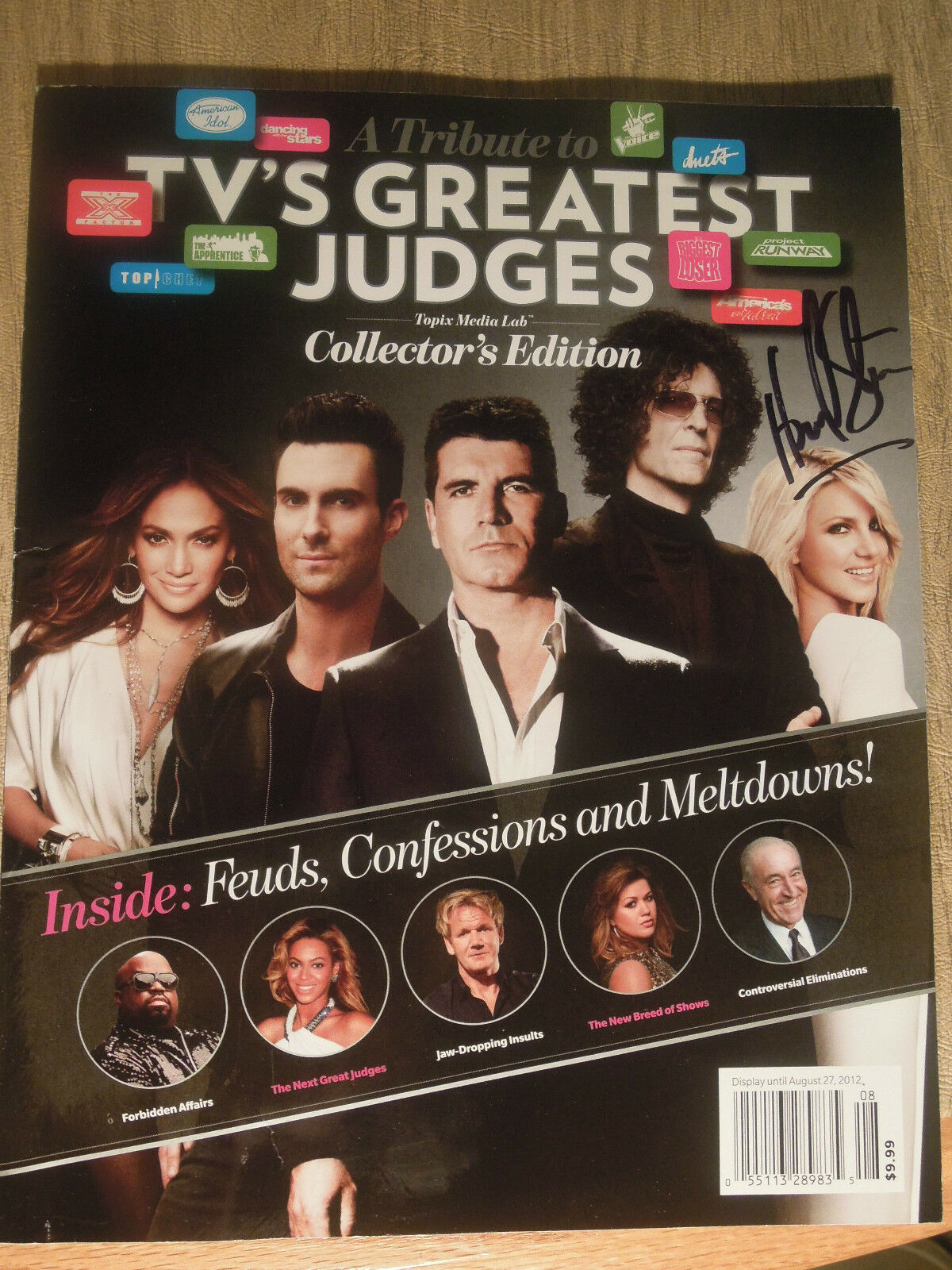 Howard Stern signed autographed magazine Americas got Talent RARE ...