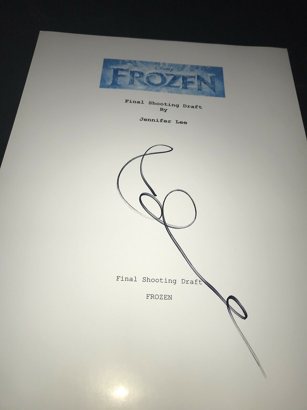 IDINA MENZEL SIGNED AUTOGRAPH FROZEN MOVIE SCRIPT IN PERSON COA DISNEY ...