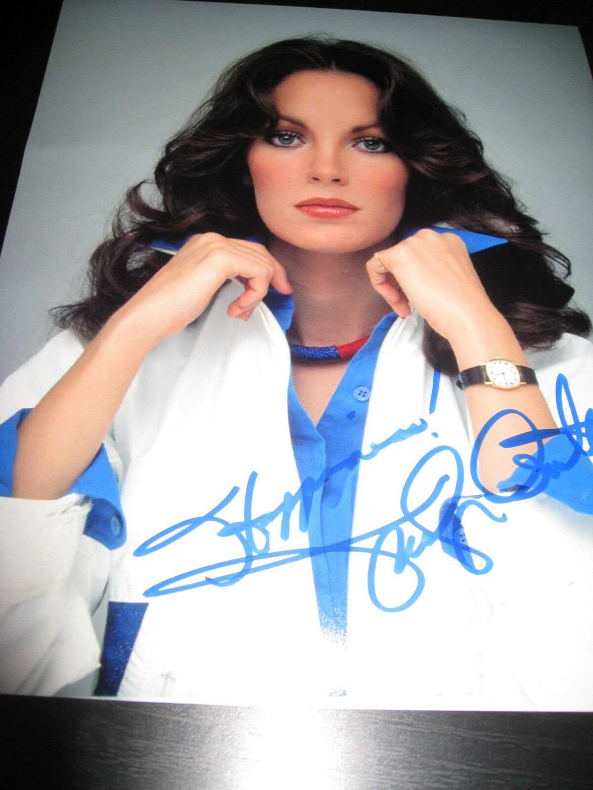 JACLYN SMITH SIGNED AUTOGRAPH 8x10 PHOTO CHARLIES ANGELS IN PERSON COA ...