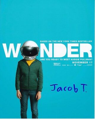 JACOB TREMBLAY Signed Autographed WONDER AUGGIE PULLMAN Photo | Autographia