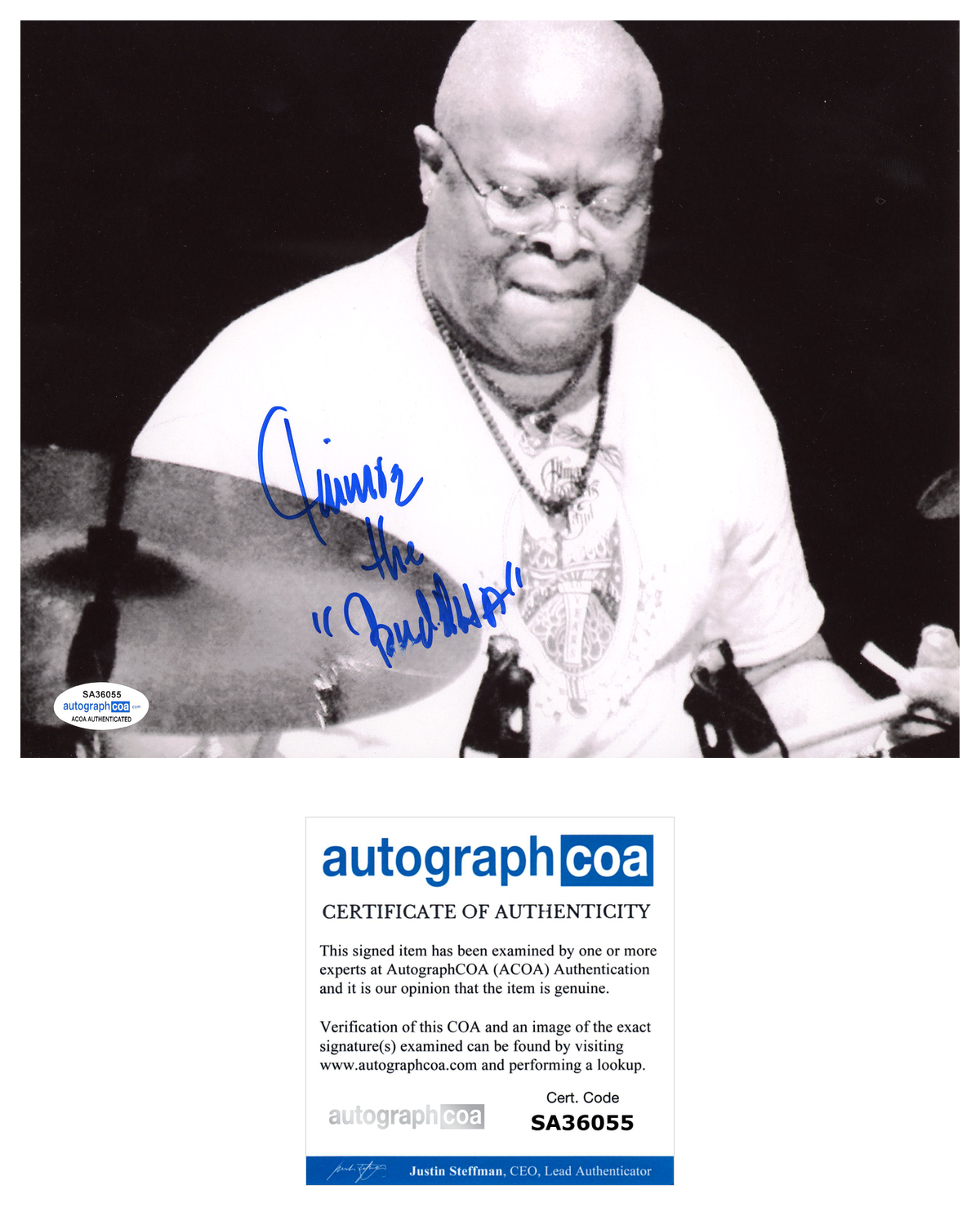 Jaimoe Signed Autographed 8x10 Photo THE ALLMAN BROTHERS BAND Drummer ...