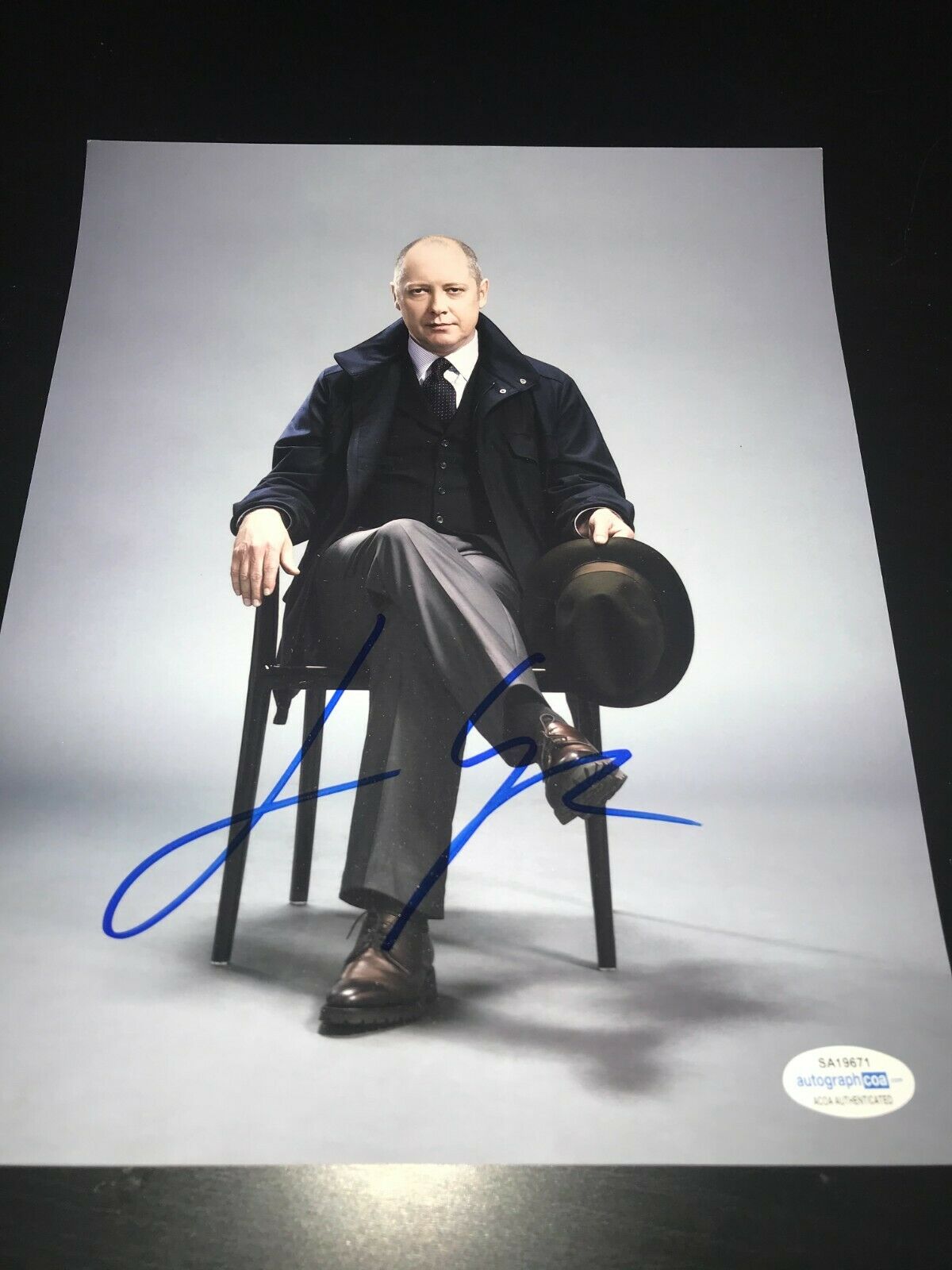 JAMES SPADER SIGNED AUTOGRAPH 8x10 PHOTO BLACKLIST ACTION SHOT ACOA ...