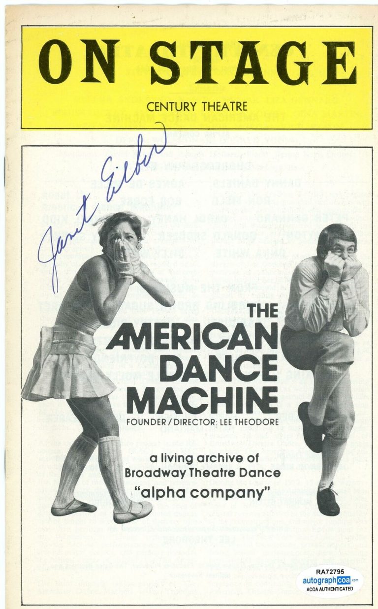 Janet Eilber "The American Dance Machine" AUTOGRAPH Signed Program ...