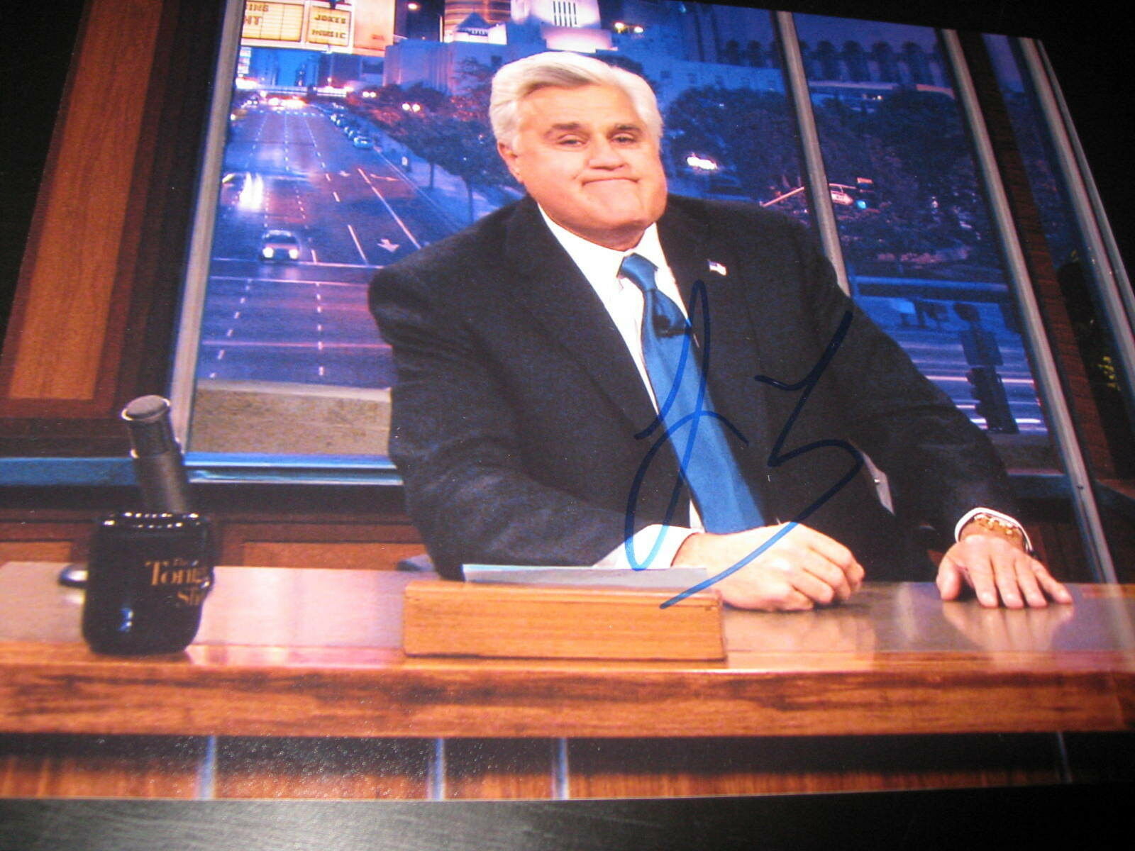 JAY LENO SIGNED AUTOGRAPH 8x10 PHOTO THE TONIGHT SHOW PROMO LATE NIGHT ...