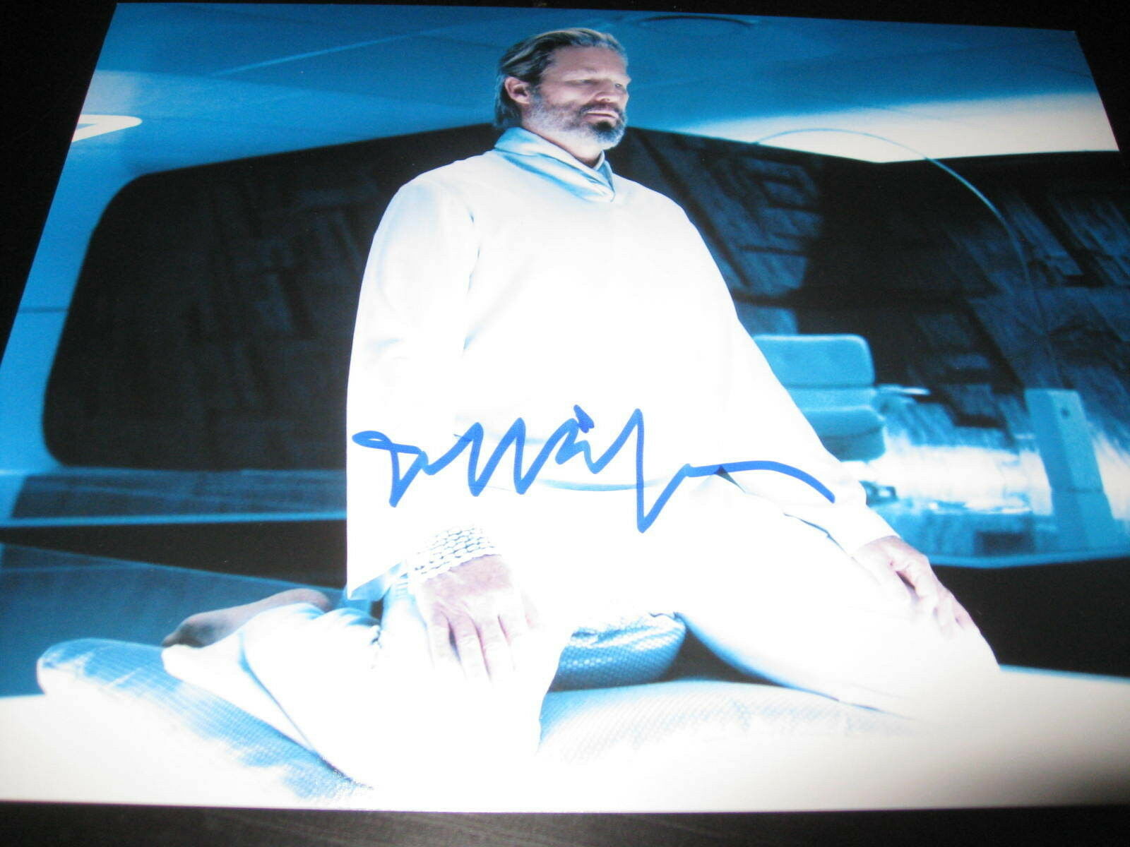 JEFF BRIDGES SIGNED AUTOGRAPH 8x10 PHOTO TRON LEGACY PROMO DISNEY RARE ...
