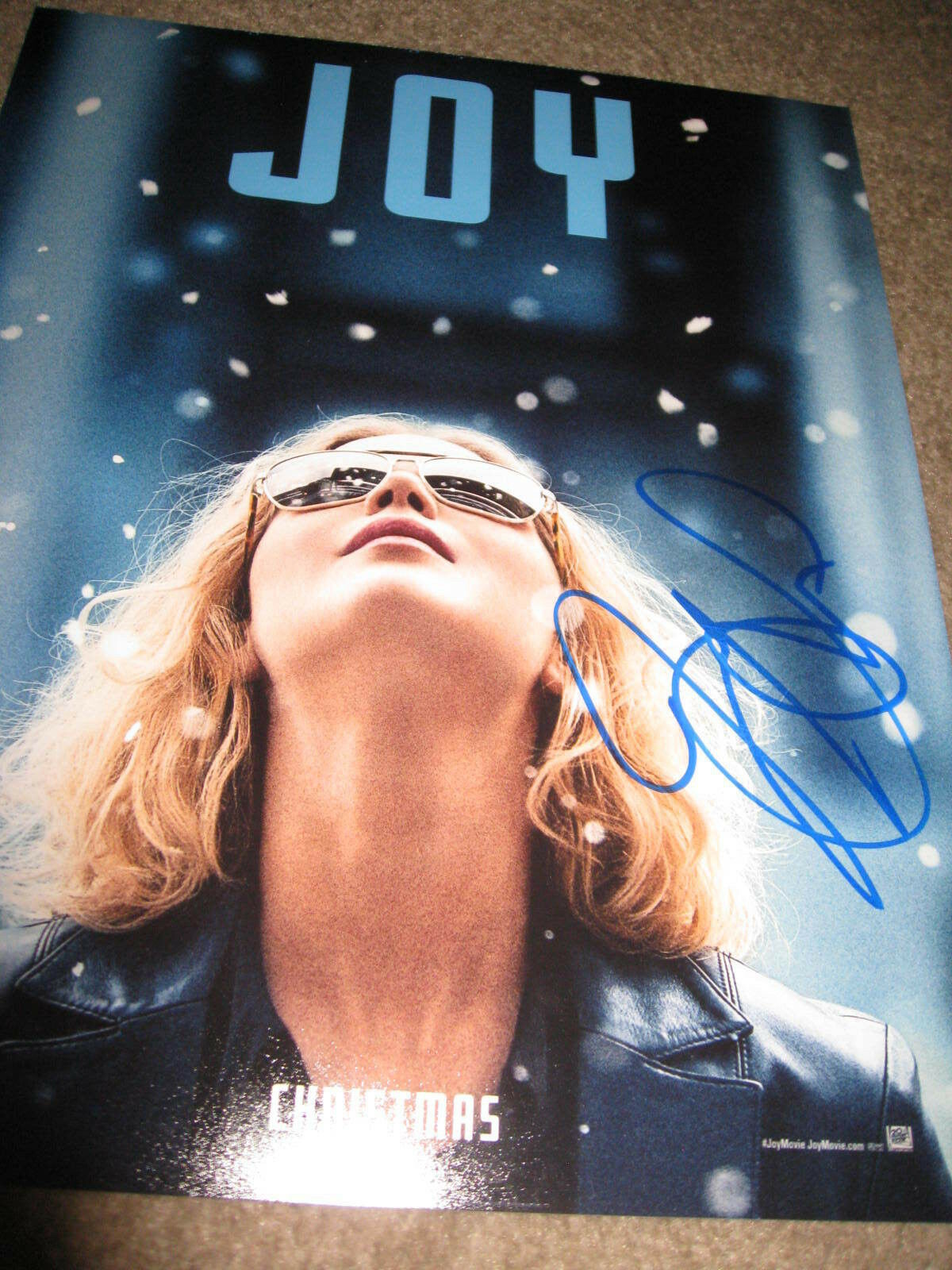 JENNIFER LAWRENCE SIGNED AUTOGRAPH 11X14 PHOTO JOY PROMO IN PERSON COA ...