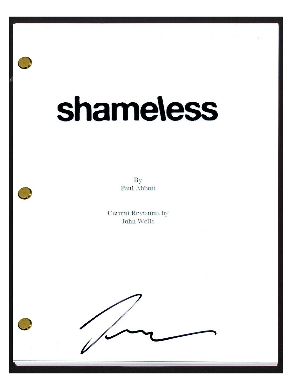 Jeremy Allen White Signed Autographed SHAMELESS Pilot Episode Script ...
