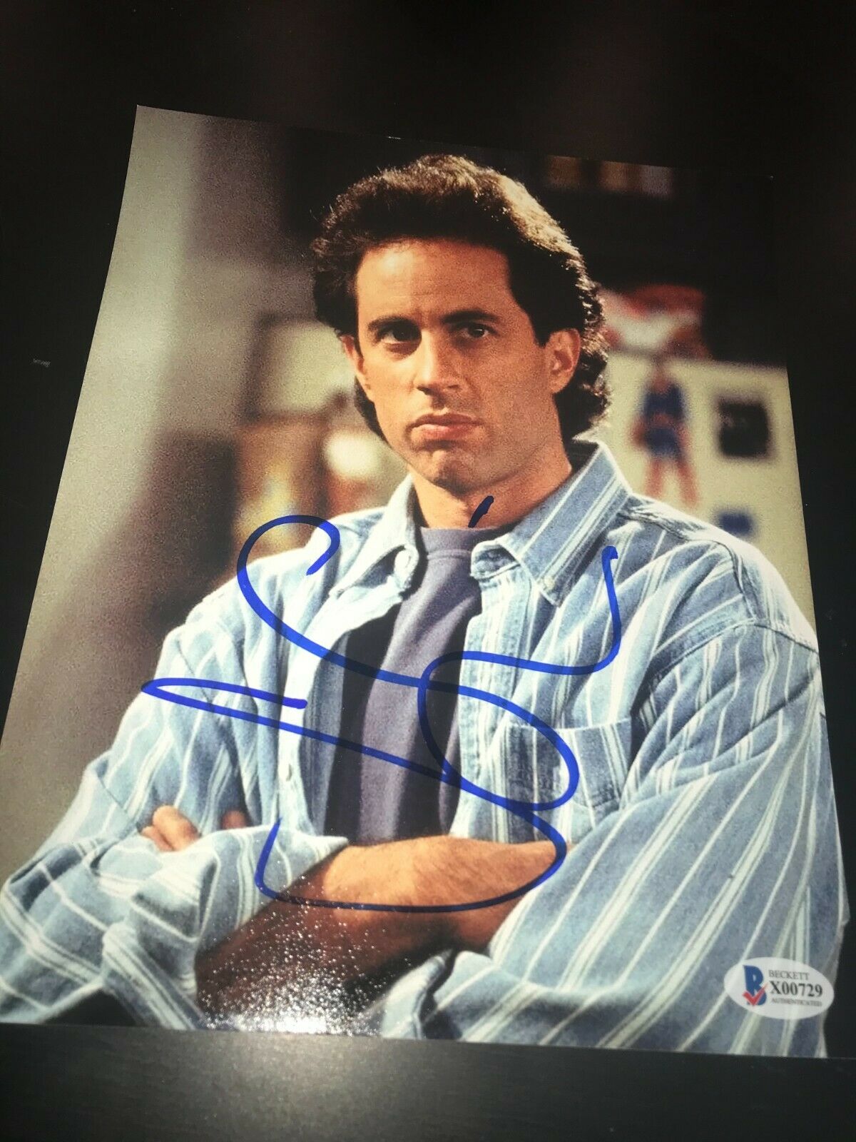 JERRY SEINFELD SIGNED AUTOGRAPH 8x10 PHOTO SEINFELD ALEXANDER BECKETT ...