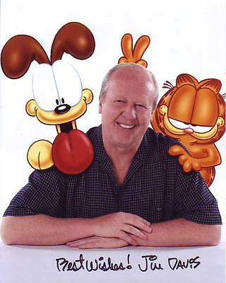 JIM DAVIS Signed Autographed GARFIELD & ODIE Photo | Autographia