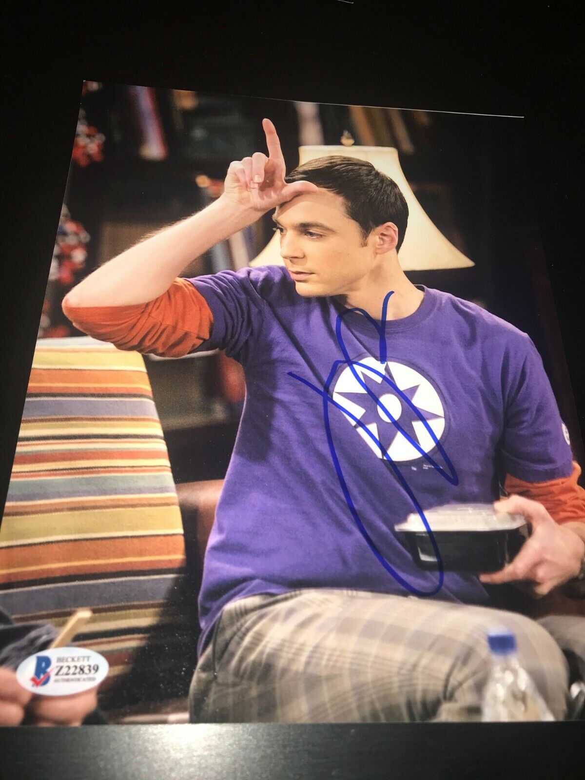 JIM PARSONS SIGNED AUTOGRAPH 8x10 PHOTO BIG BANG THEORY CUOCO BECKETT ...