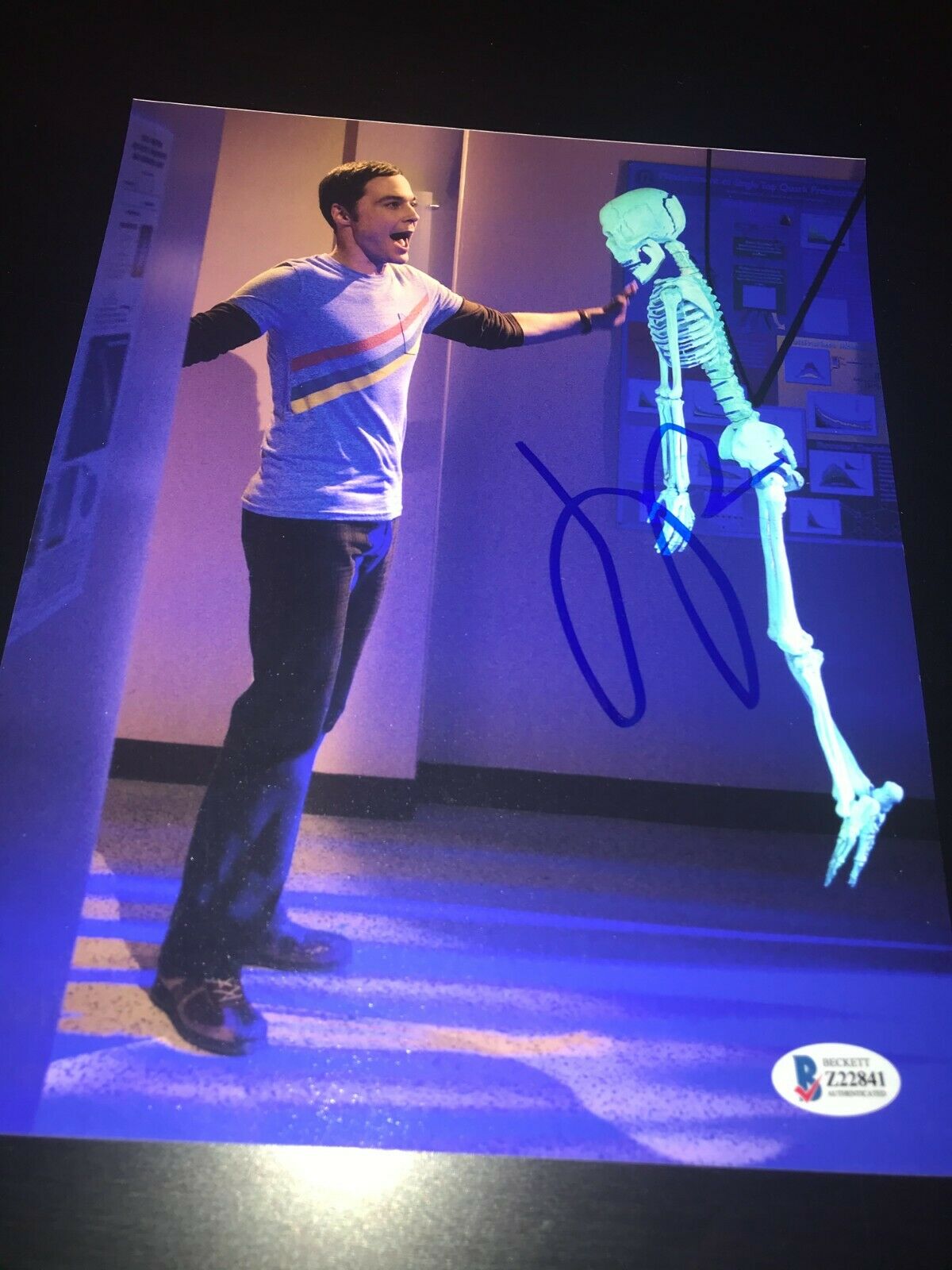 JIM PARSONS SIGNED AUTOGRAPH 8x10 PHOTO BIG BANG THEORY CUOCO BECKETT ...