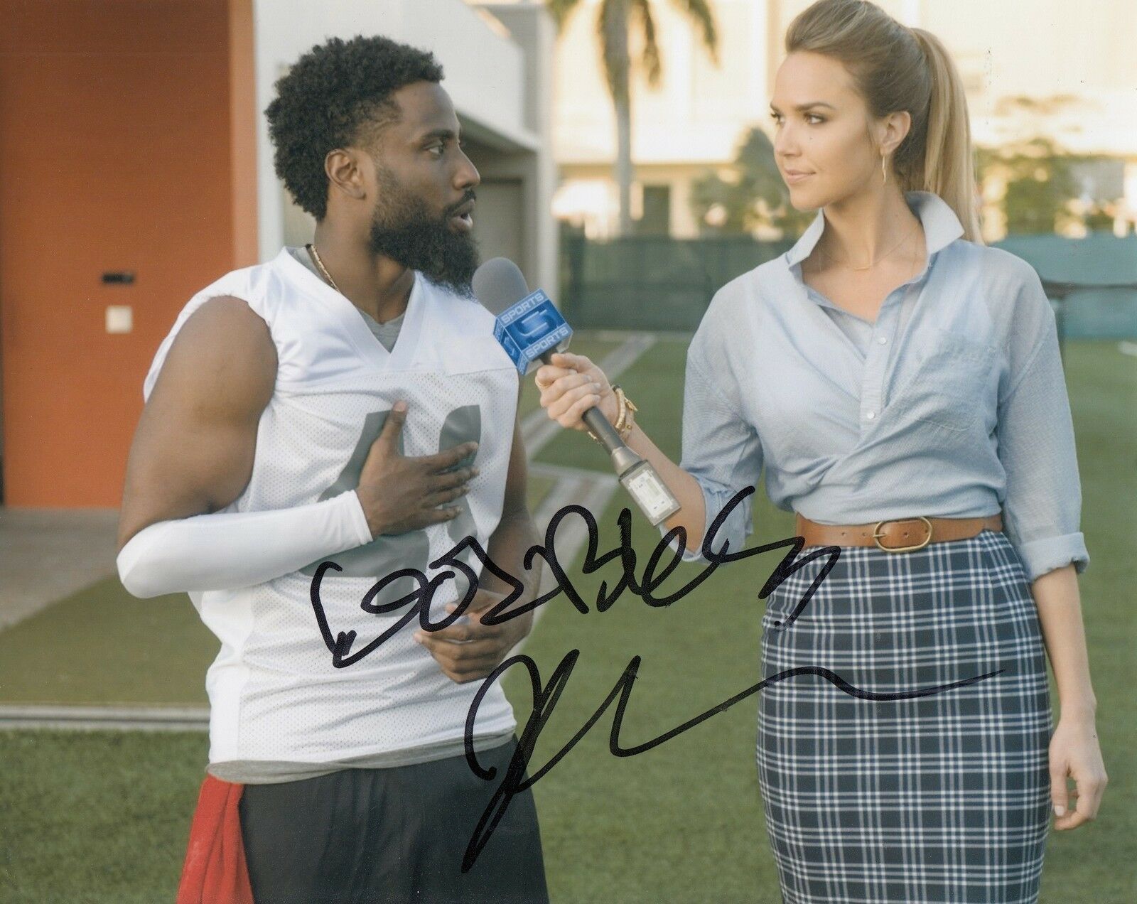 JOHN DAVID WASHINGTON signed (BALLERS) 8X10 photo *RICKEY JERRET* W/COA ...