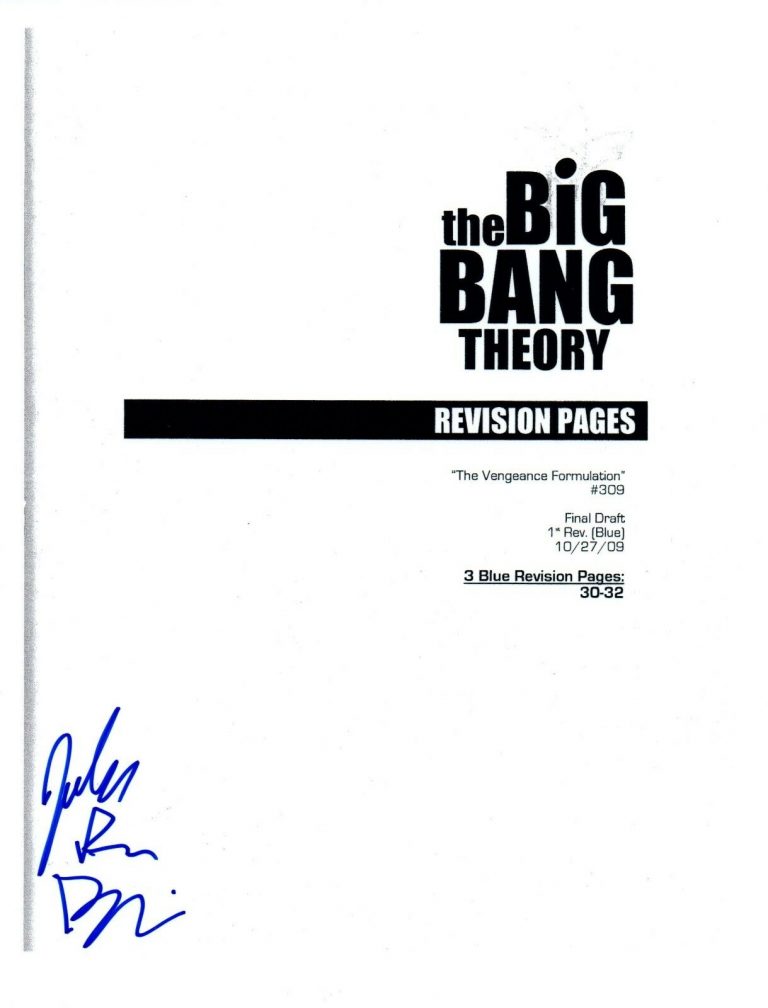 Big Bang Theory Signed Collectibles - Rare Memorabilia | Autographia