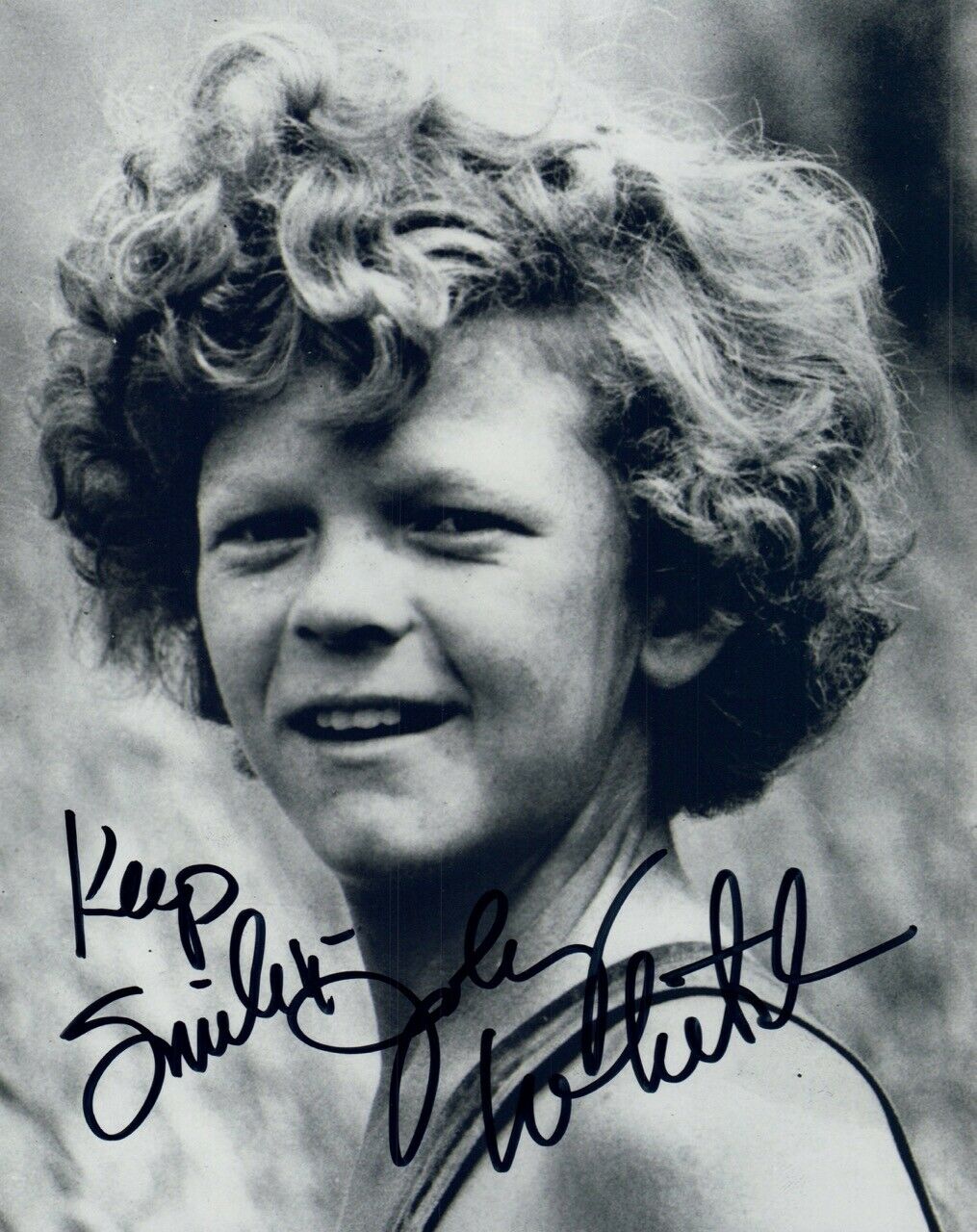 Johnny Whitaker Signed 8x10 Photo Family Affair Tom Sawyer Child Actor ...