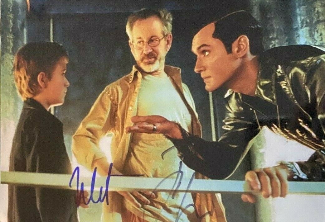 Jude Law Haley Joel Osment signed autographed 8x10 Photo Artificial ... Jude Law Haley Joel Osment signed autographed 8x10 Photo Artificial ...