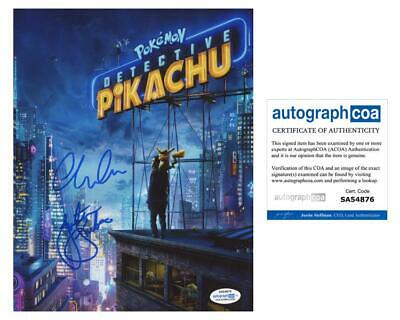 Justice Smith & Chris Geere "Pokemon: Detective Pikachu" SIGNED 8x10 ...
