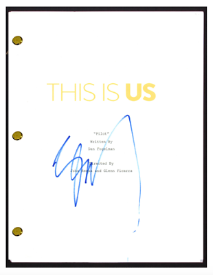 Justin Hartley Signed Autograph THIS IS US Pilot Episode Script ...