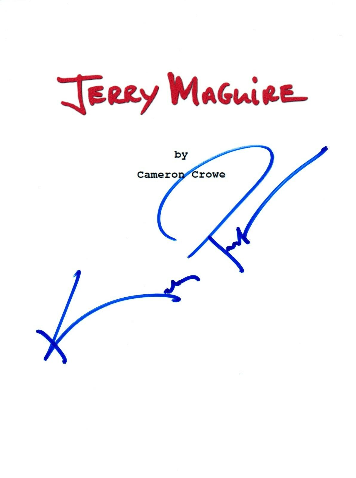 Kelly Preston Signed Autographed JERRY MAGUIRE Movie Script COA ...