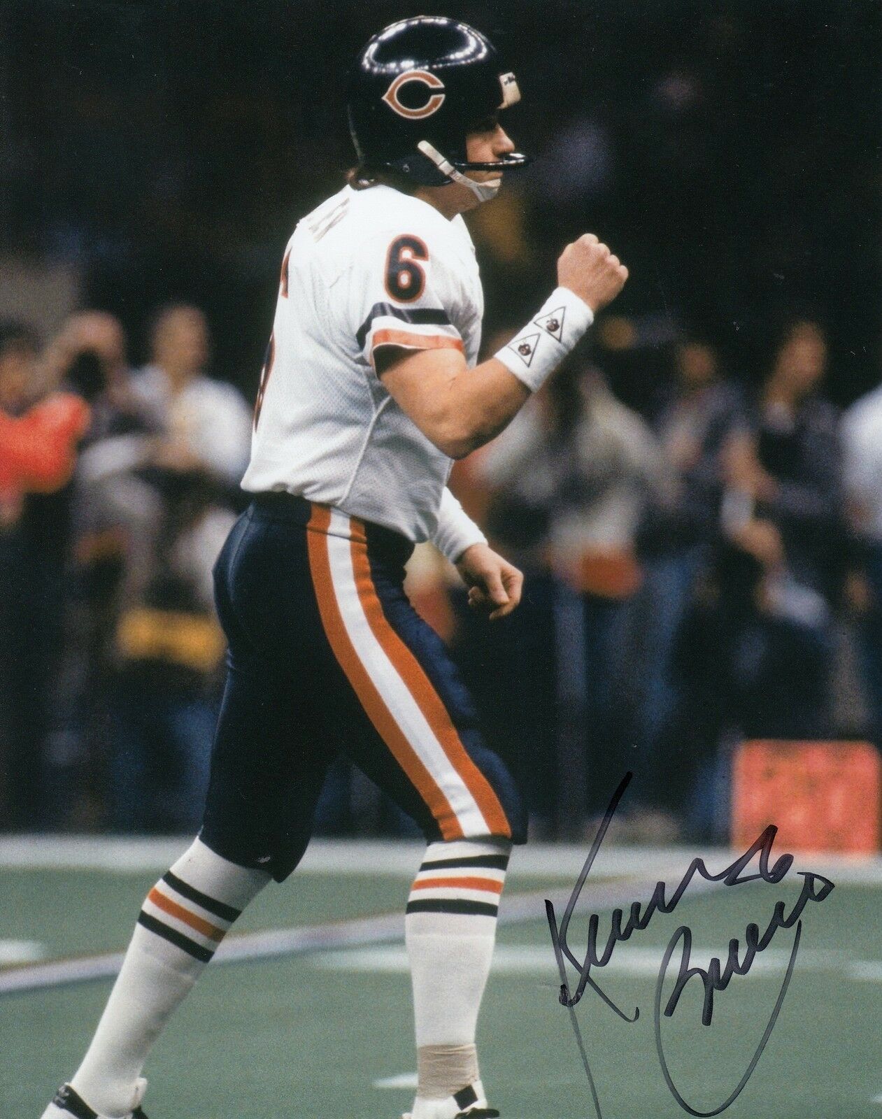 KEVIN BUTLER signed (CHICAGO BEARS) 1985 SBXX FOOTBALL 8X10 photo W/COA ...