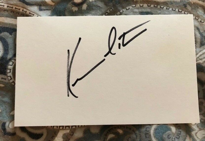 Kevin Costner signed autographed 3x5 index Card | Autographia