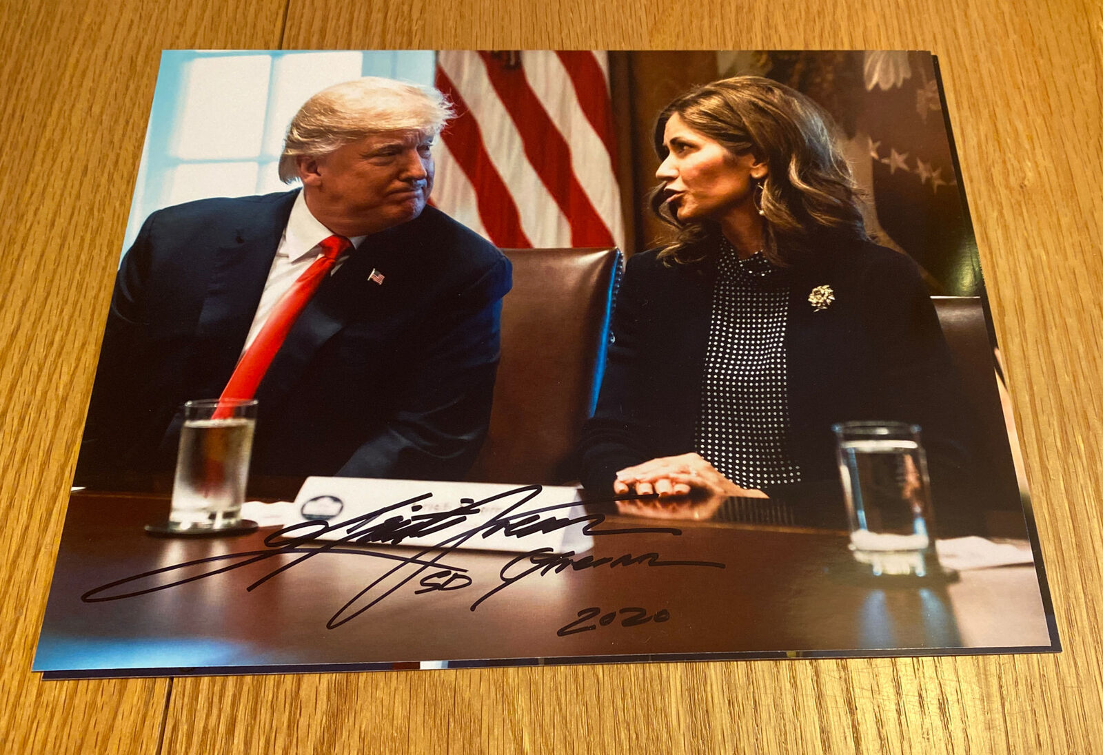 Kristi Noem signed autographed 8x10 photo South Dakota Governor Donald ...