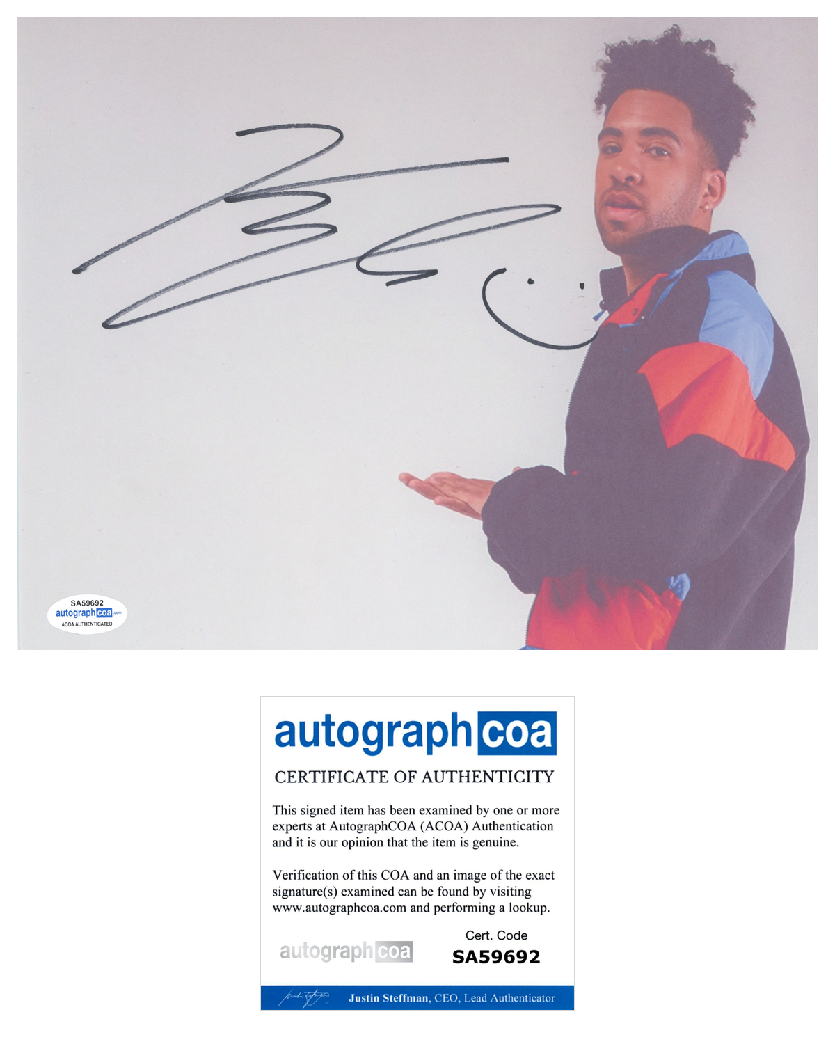 KYLE Harvey Signed Autographed 8x10 Photo iSpy Singer Rapper ACOA COA ...