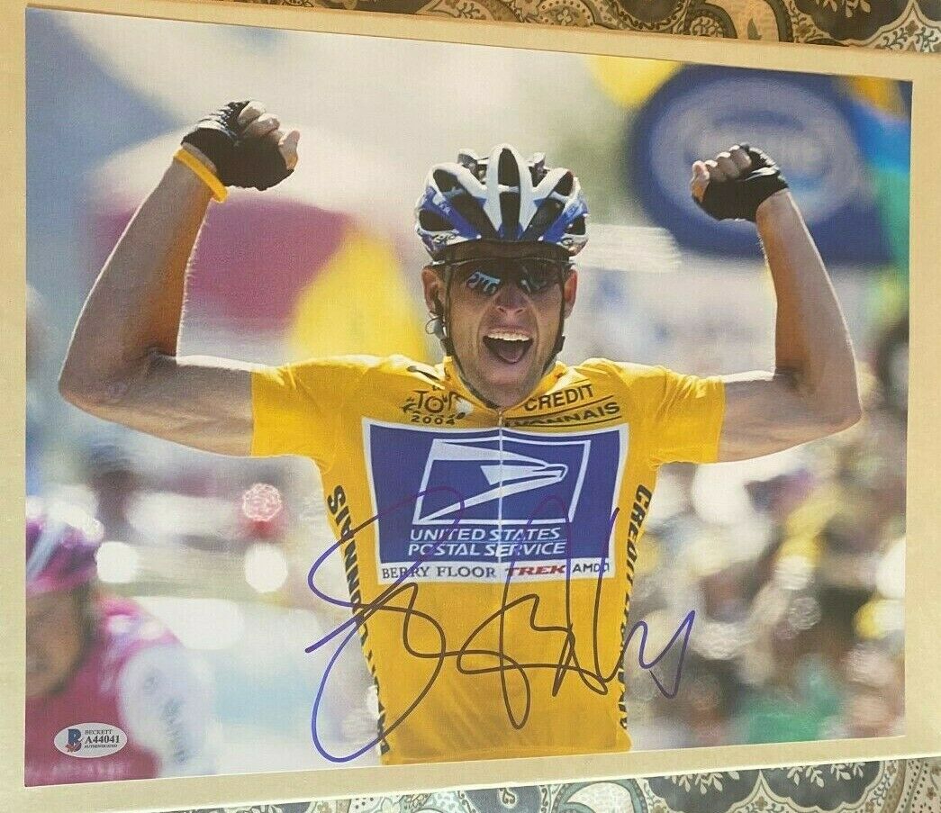 Lance Armstrong signed autographed 11x14 photo Tour De France Beckett ...