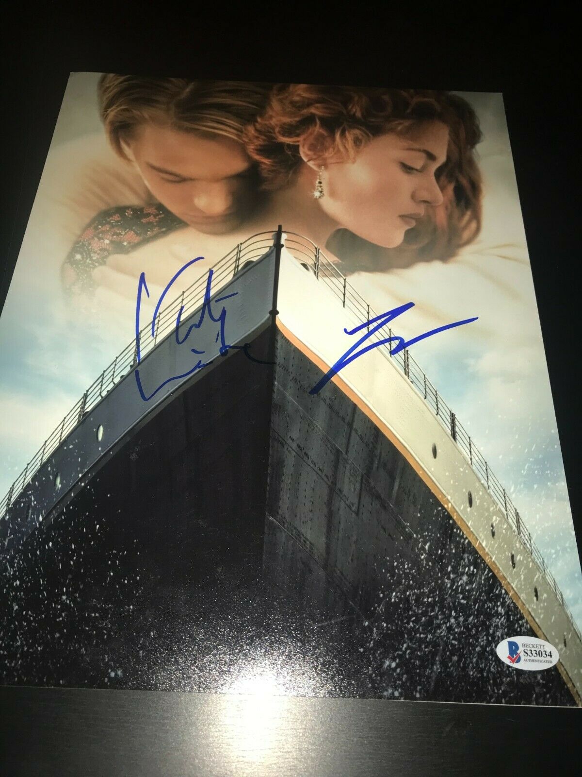 LEONARDO DICAPRIO KATE WINSLET SIGNED AUTOGRAPH 11x14 TITANIC ICONIC ...