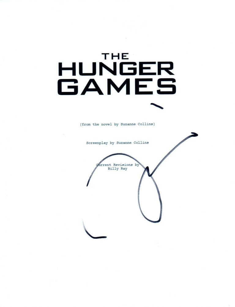 Liam Hemsworth Signed Autographed THE HUNGER GAMES Movie Script COA ...