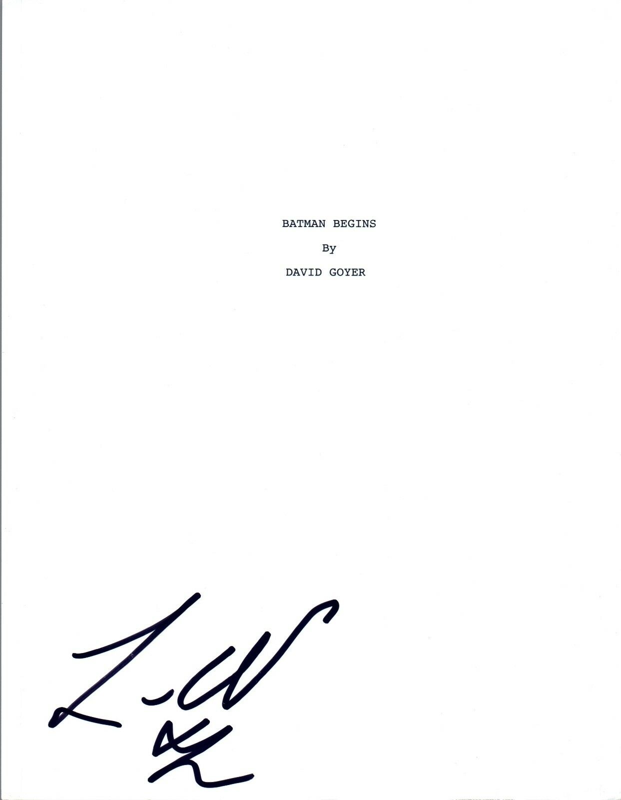 Liam Neeson Signed Autographed BATMAN BEGINS Movie Script COA VD ...