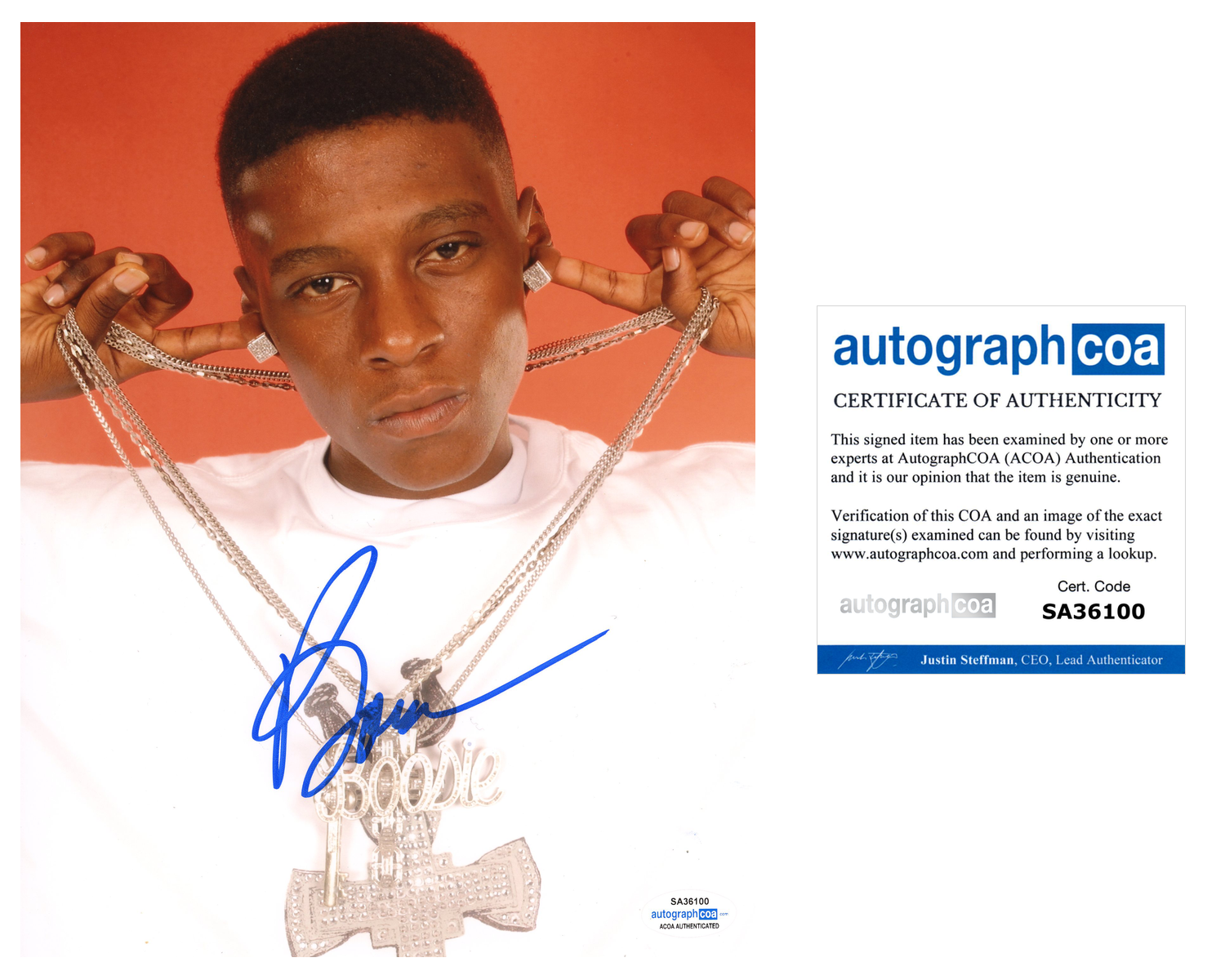 Lil Boosie Badazz Signed Autographed 8x10 Photo Hip Hop Rapper ACOA COA ...