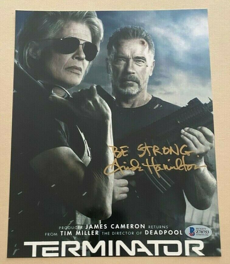 Linda Hamilton signed autographed 8x10 photo Terminator Beckett COA ...