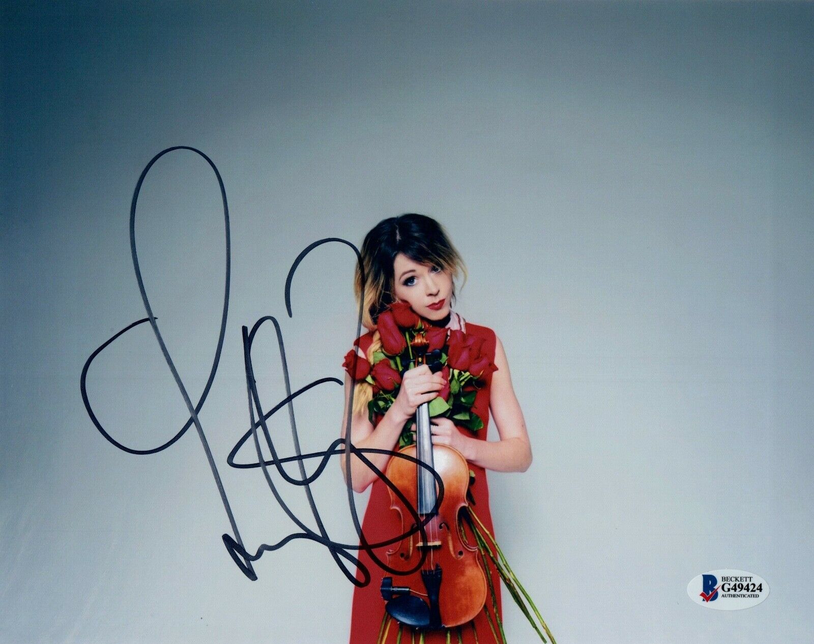Lindsey Stirling Signed Autographed 8x10 Photo Beckett Bas COA ...
