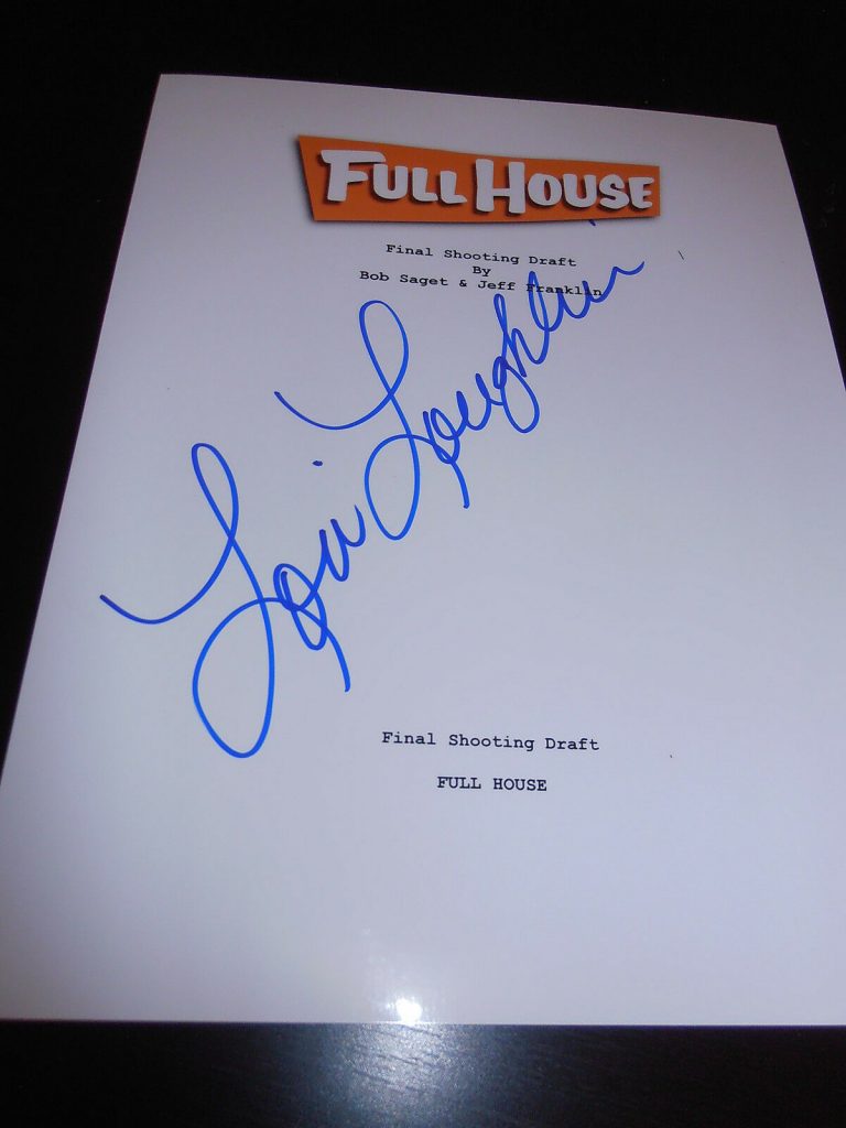 LORI LOUGHLIN SIGNED AUTOGRAPH FULL HOUSE SCRIPT TELEVISION OLSENS IN ...