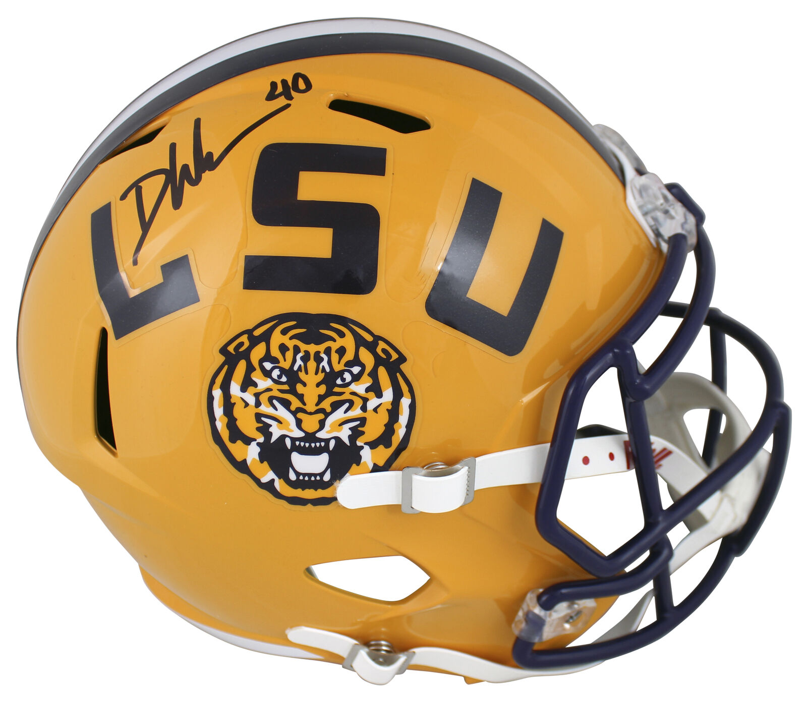 LSU Devin White Authentic Signed Full Size Speed Rep Helmet BAS ...