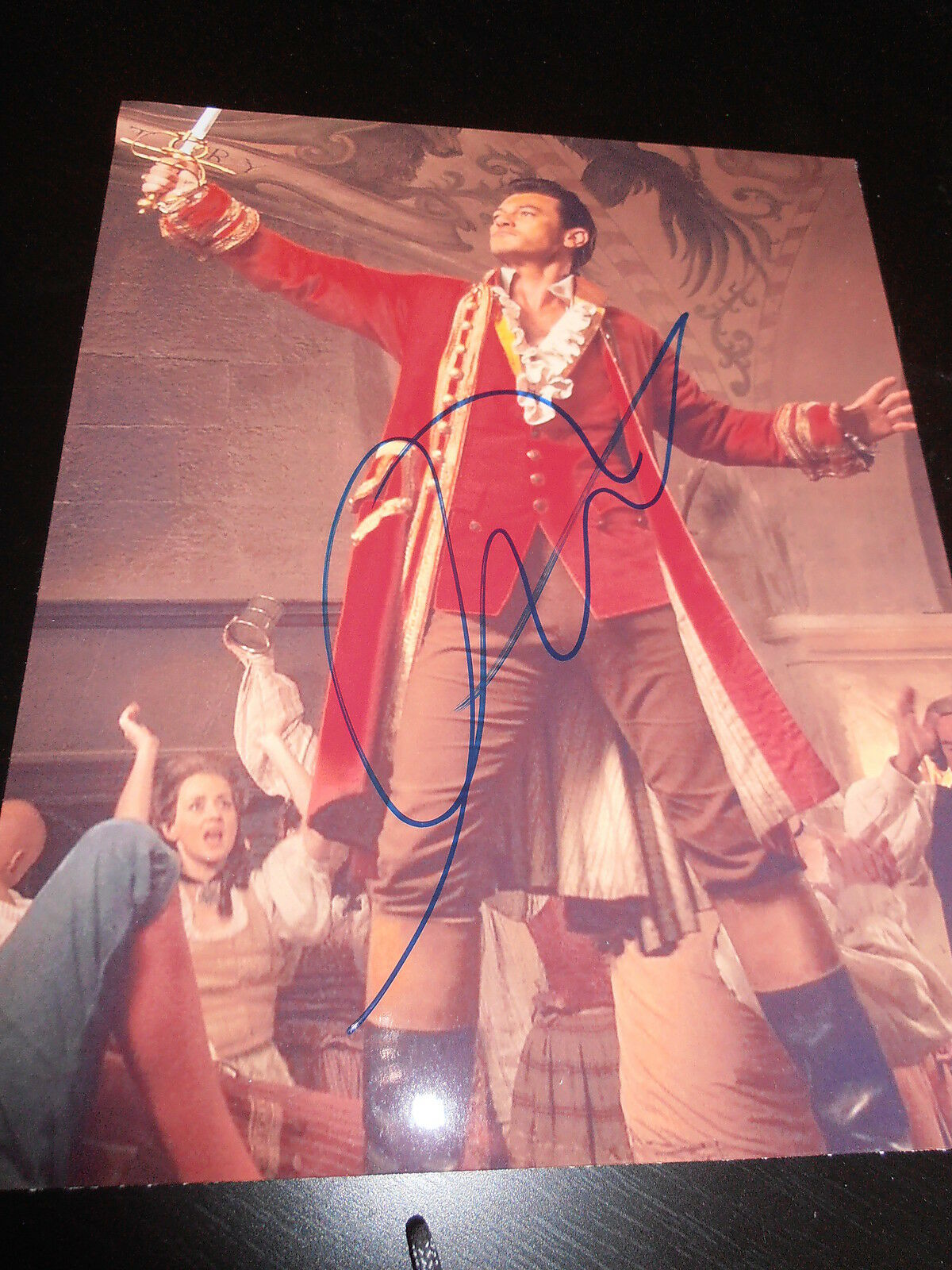 LUKE EVANS SIGNED AUTOGRAPH 8x10 PHOTO IN PERSON BEAUTY AND THE BEAST ...