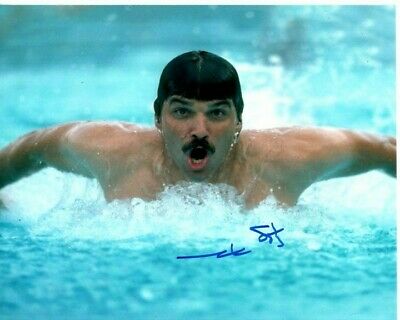 MARK SPITZ Signed Autographed GOLD MEDAL OLYMPIC SWIMMER Photo ...