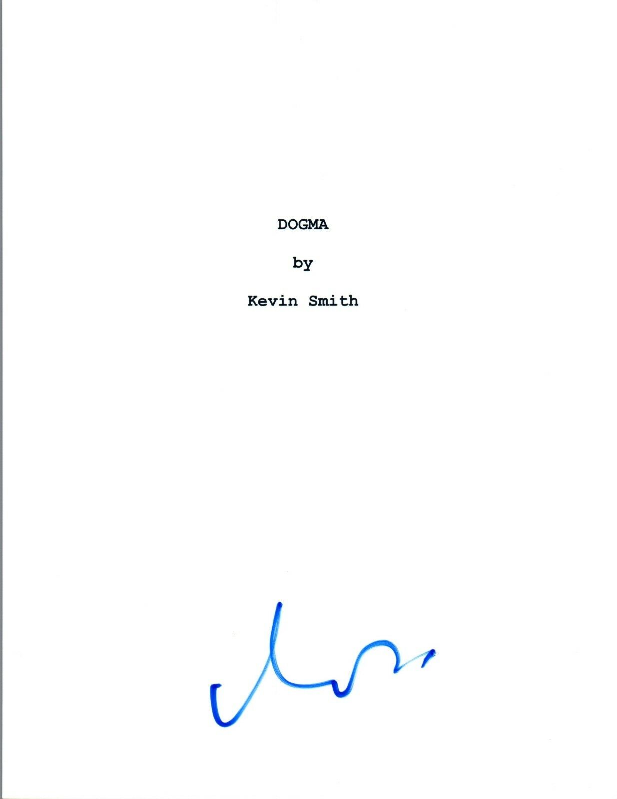 Matt Damon Signed Autographed DOGMA Full Movie Script COA - Autographia