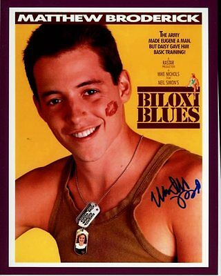 MATTHEW BRODERICK Signed Autographed BILOXI BLUES EUGENE MORRIS JEROME ...