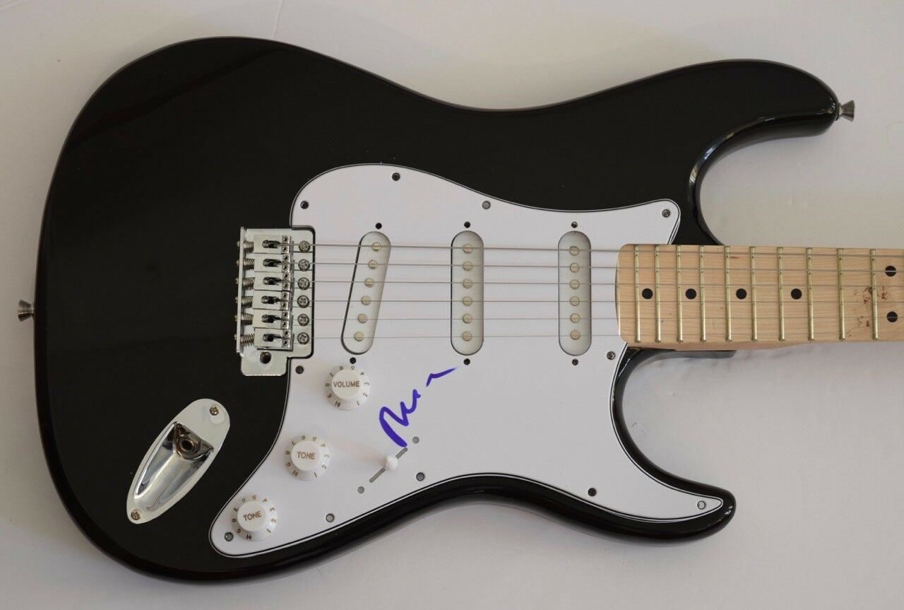 Mike Rutherford Signed Autograph Electric Guitar Mike & The Mechanics ...
