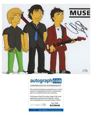 Muse Chris Wolstenholme Autographed Signed 8x10 Photo The Simpsons ACOA ...